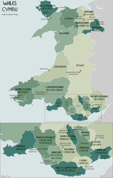 Maps of Wales - Sarah Woodbury